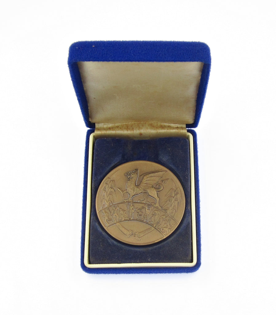 1958 British Empire & Commonwealth Games Wales 54mm Medal – Coopers Coins