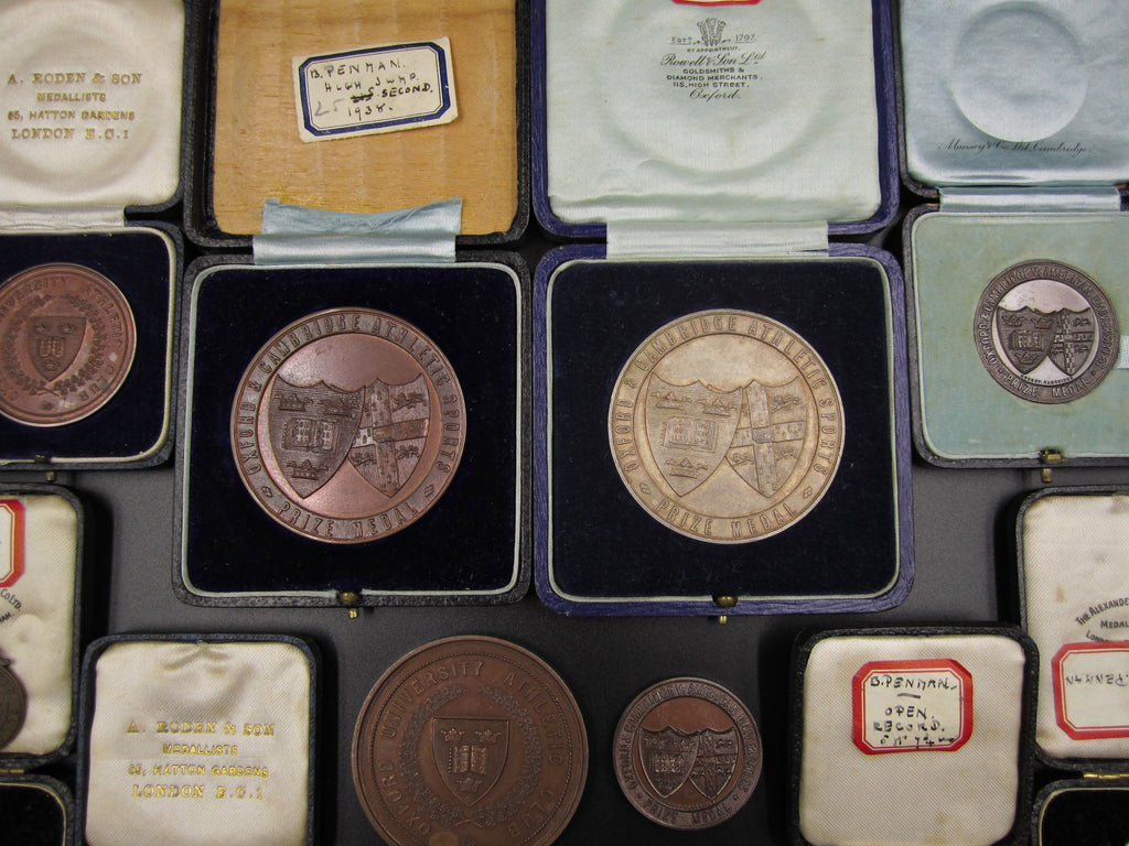1933-1939 Set of 6 Medals For High Jump inc Oxford University – Coopers ...