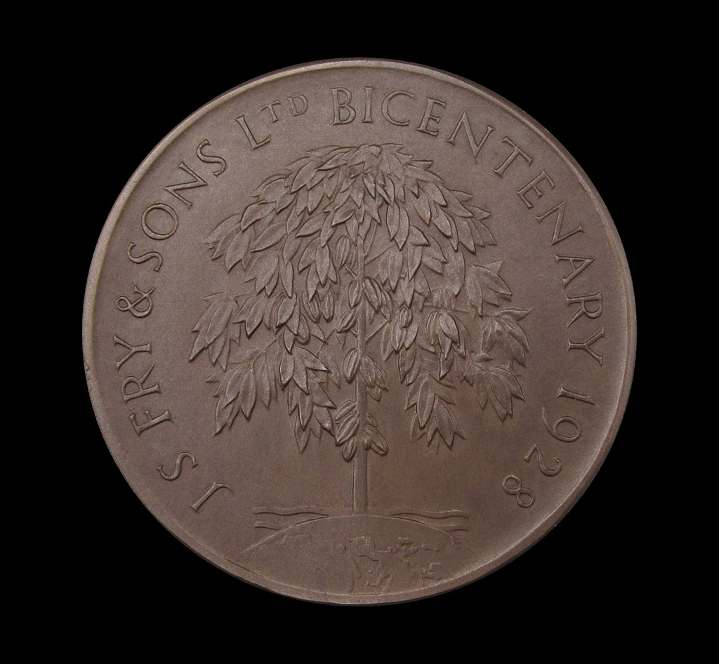 1928 Joseph Fry Bicentenary Of Birth 51mm Bronze Medal - Cased ...