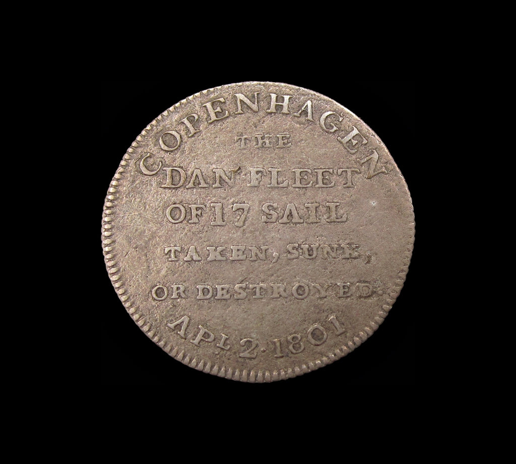 1801 Admiral Nelson Battle Of Copenhagen 20mm Silver Medalet – Coopers ...