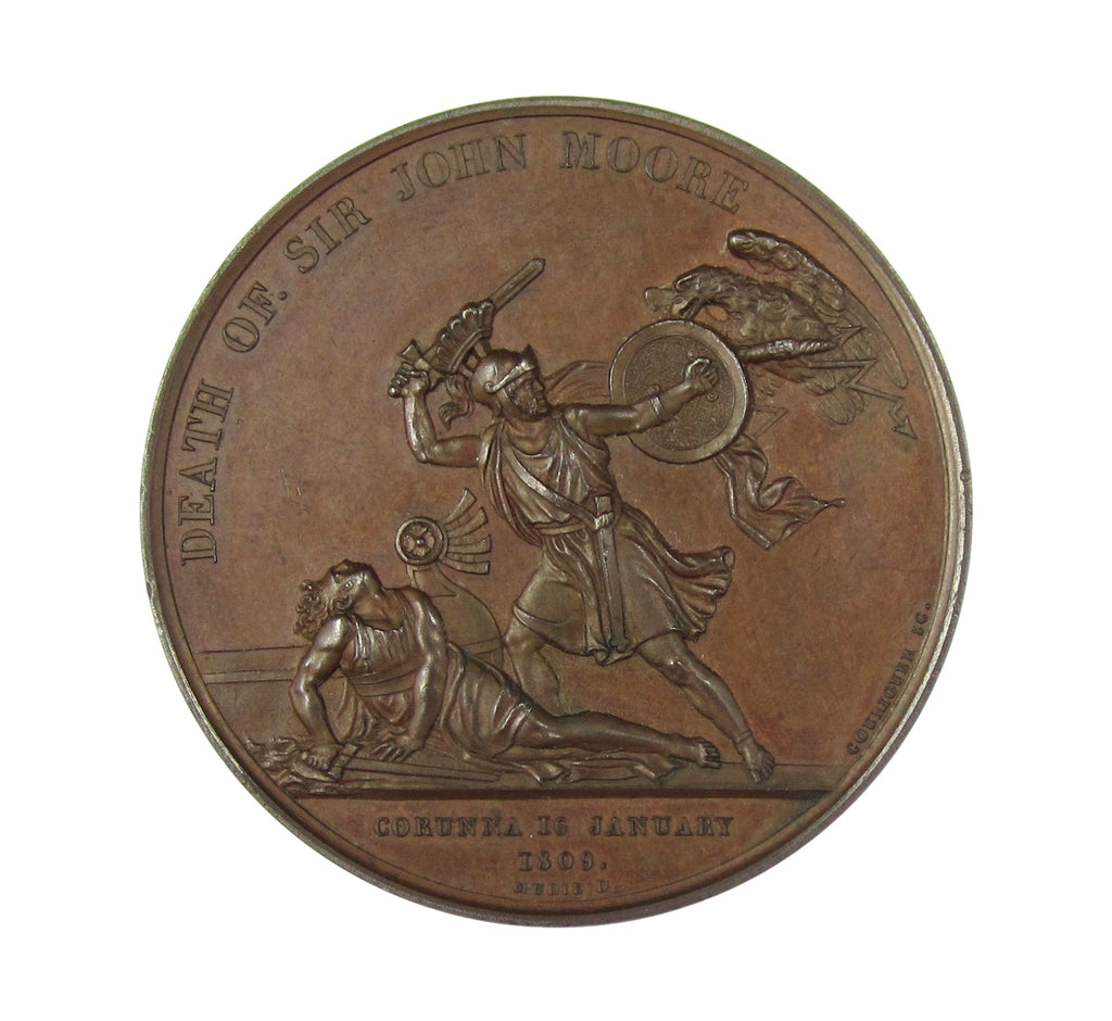 1809 Death Of General Sir John Moore 41mm Medal - By Mills – Coopers Coins