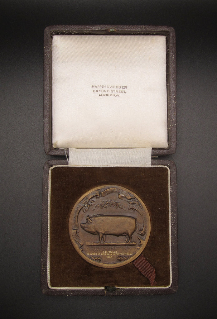 1954 National Pig Breeders Association 51mm Prize Medal - Cased ...