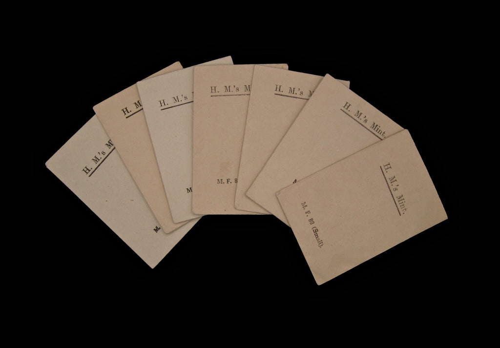 India 1954 7 Coin Proof Set Rupee Down - With Original Envelopes ...