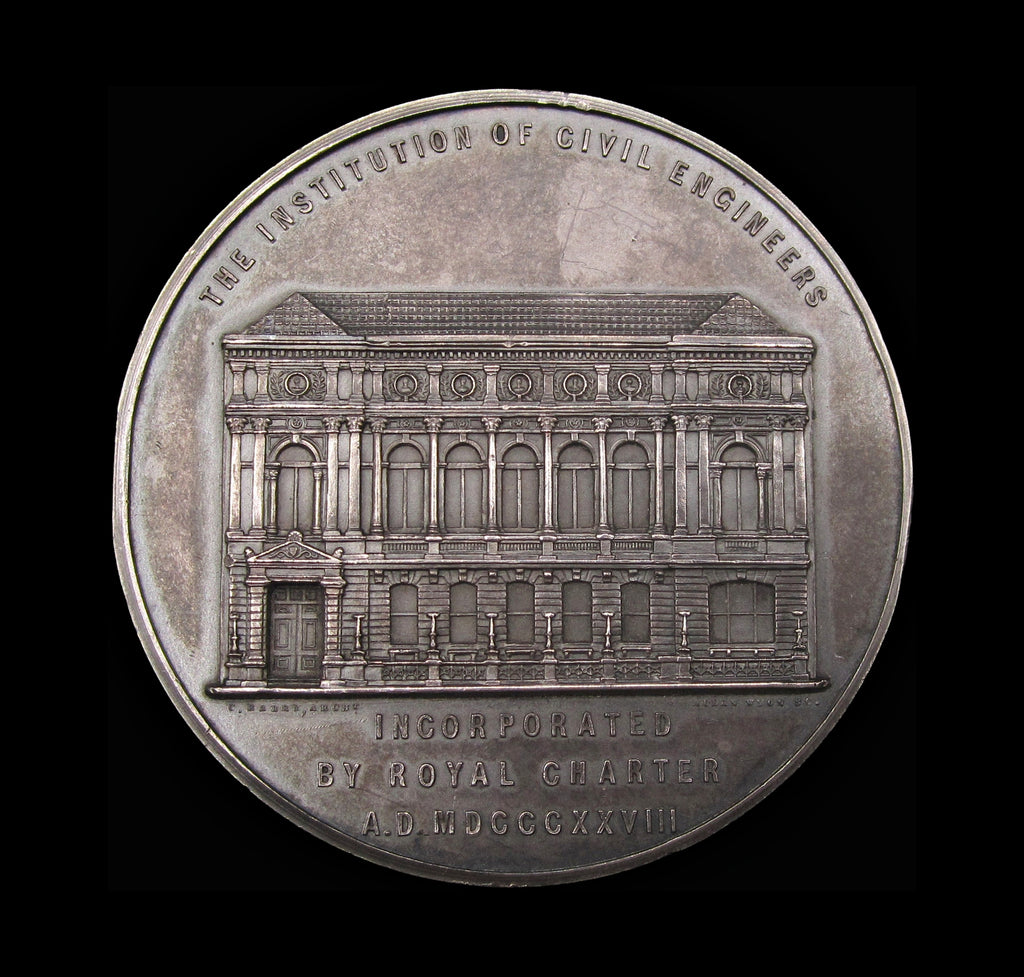 1909-1910 Institution of Civil Engineers James Forrest 57mm Silver Med ...