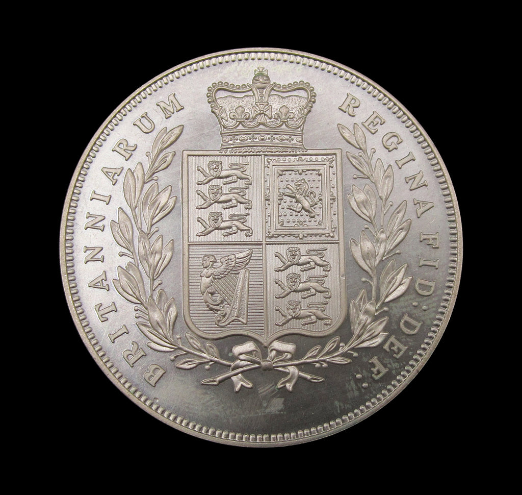 Victoria 1879 Silver Fantasy Pattern Crown - UNC – Coopers Coins