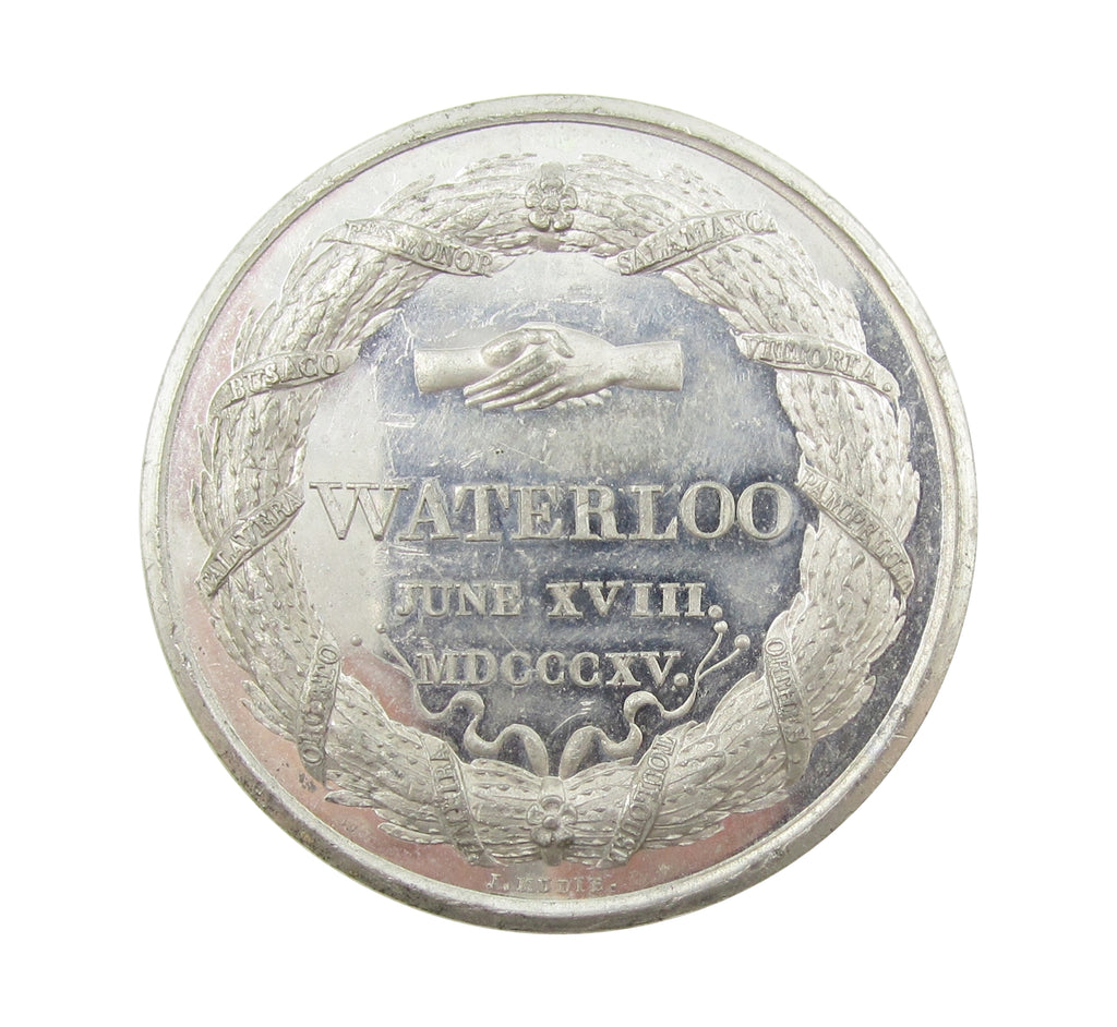 1815 Duke Of Wellington Battle Of Waterloo 41mm Medal - By Brenet ...