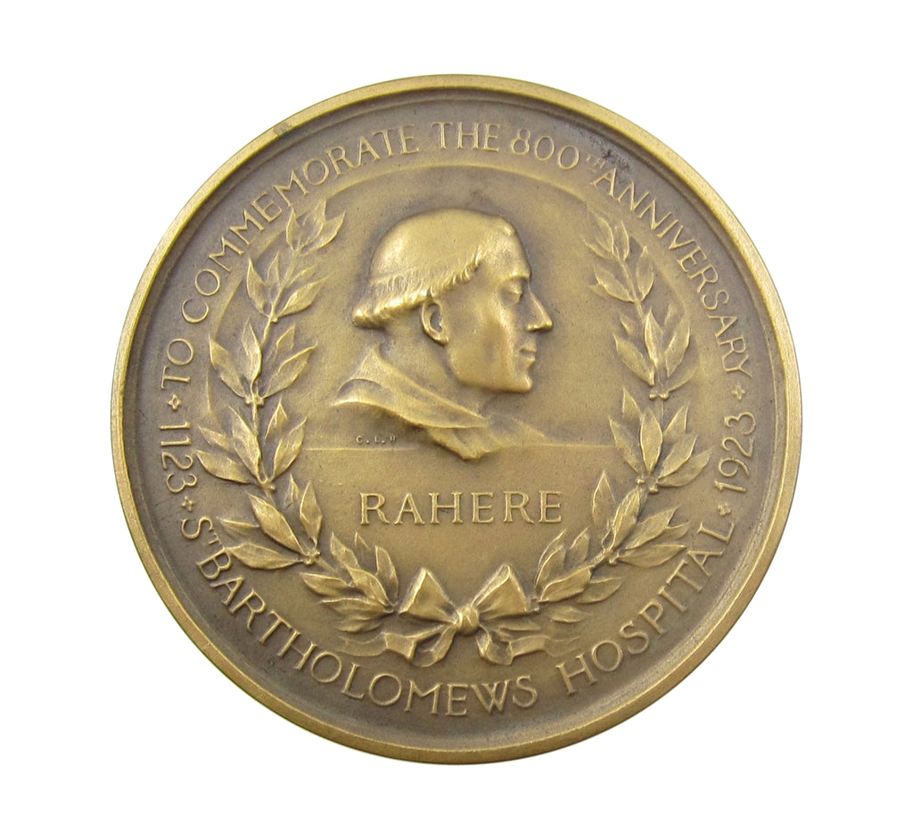 1923 Octocentenary Of St Bartholomew's Hospital 50mm Medal - By Pinche ...