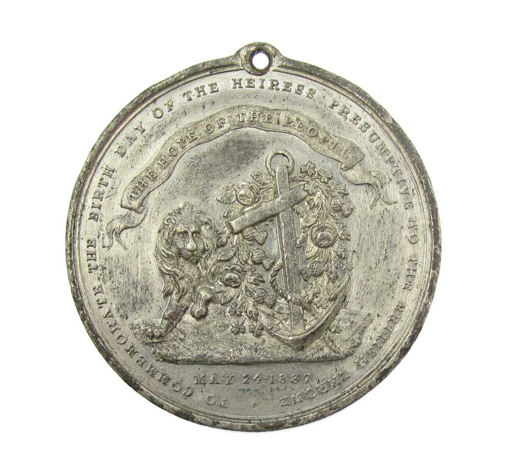 1837 The Majority Of Princess Victoria 38mm Medal - By Halliday ...