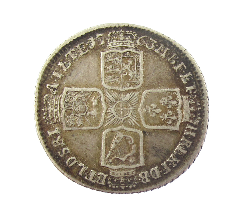 George III 1763 Northumberland Shilling - NVF – Coopers Coins