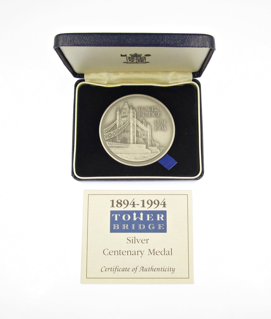 1994 RM Centenary Of Tower Bridge 63mm Silver Medal – Coopers Coins