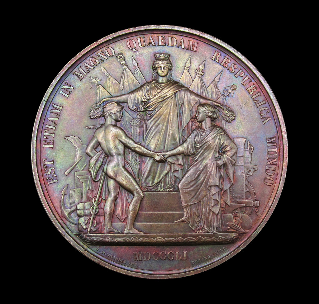 1851 Great Exhibition 89mm Council Medal - By W.Wyon – Coopers Coins