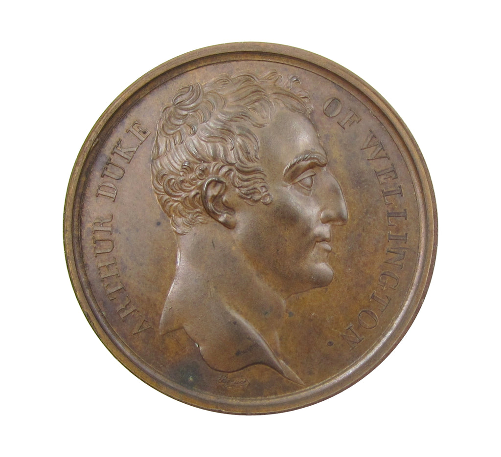 1813 English Army Pass The Pyrenees 41mm Bronze Medal - By Brenet ...