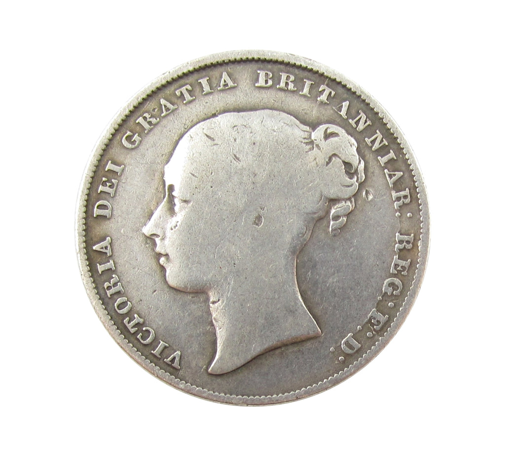 Victoria 1854 Shilling - Fine – Coopers Coins