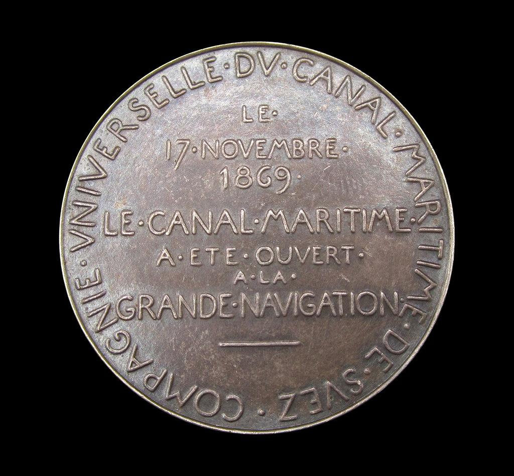 France 1869 Opening Of The Suez Canal 42mm Silver Medal - By Roty ...