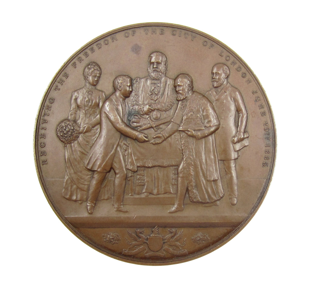 1885 Prince Albert Freedom City Of London 77mm Medal - By Adams ...