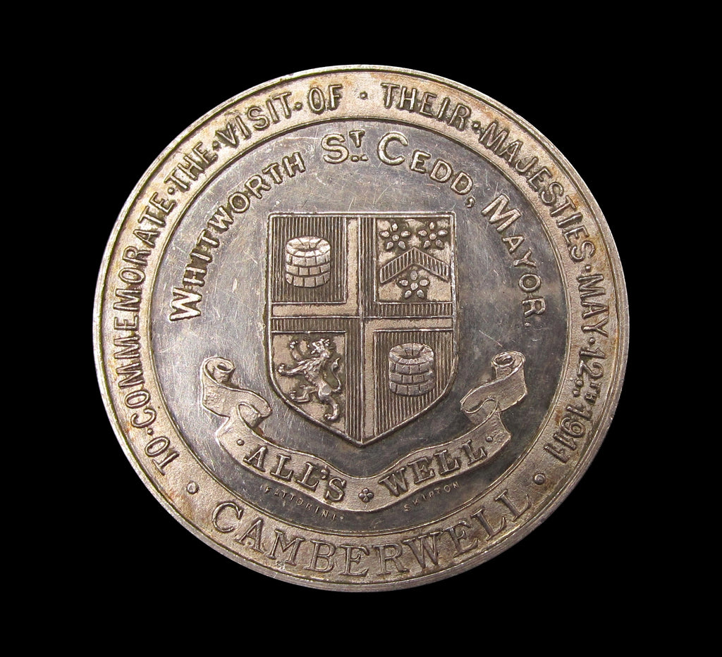 1911 George V Visit To Camberwell 32mm Medal - By Fenwick – Coopers Coins
