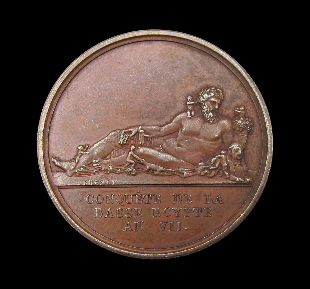 France 1798 Napoleon Egypt Conquest 33mm Bronze Medal - By Brenet ...
