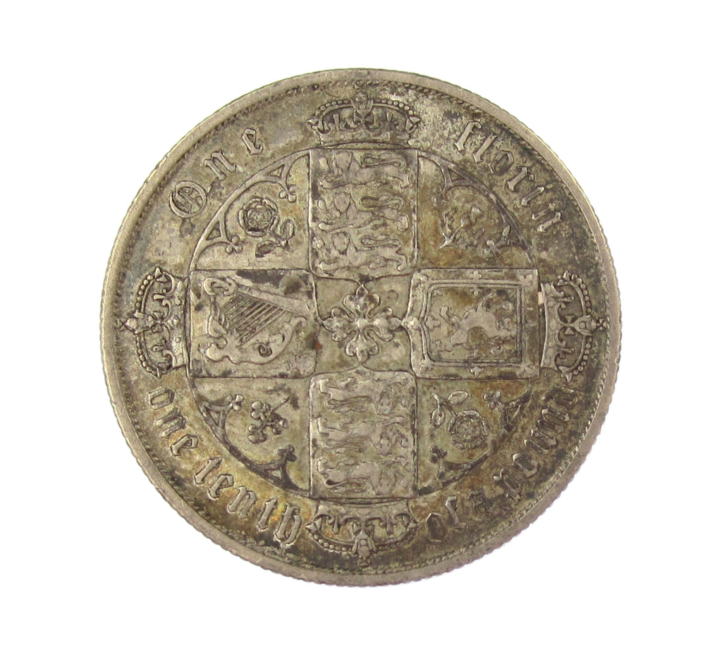 Victoria 1871 Gothic Florin - VF – Coopers Coins