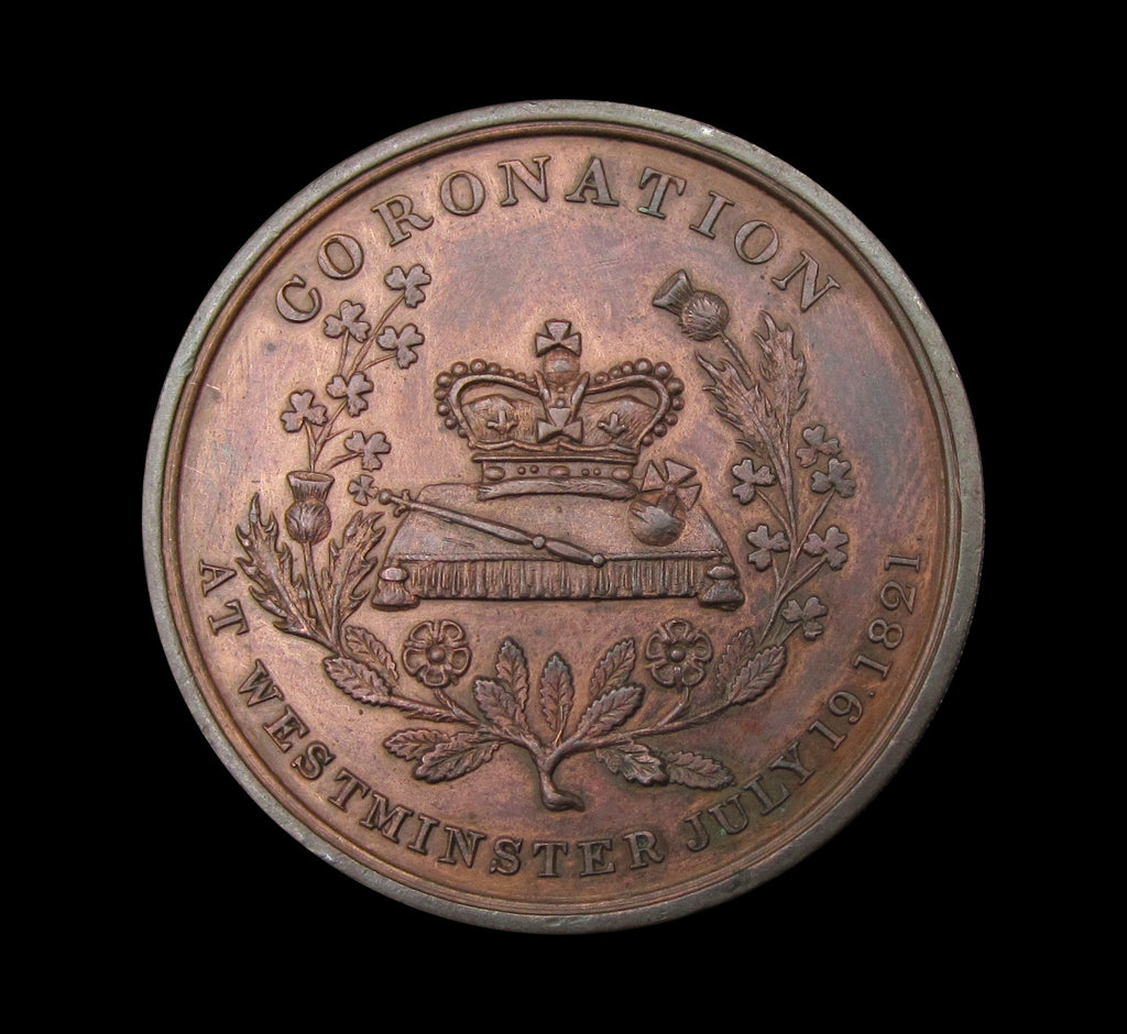1821 George IV Coronation 34mm Copper Medal – Coopers Coins