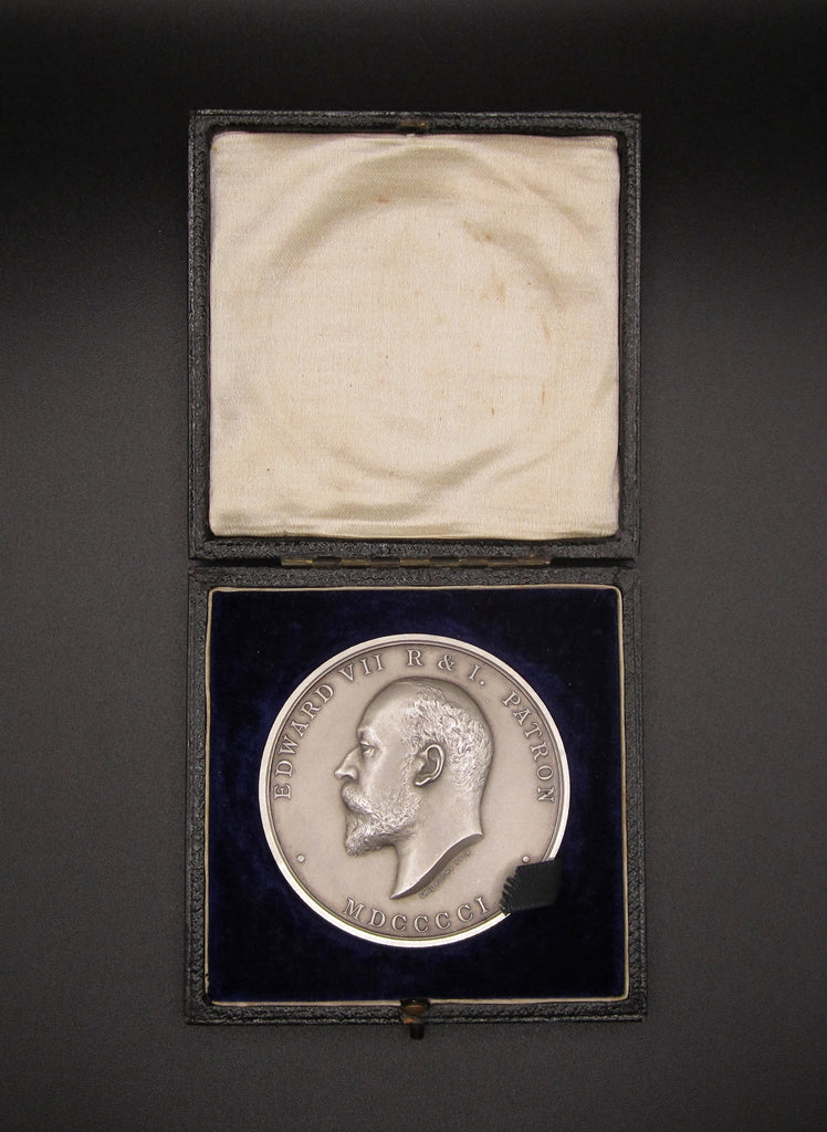 1901 Society Of Arts 56mm Silver President's Medal - By Fuchs / Wyon ...