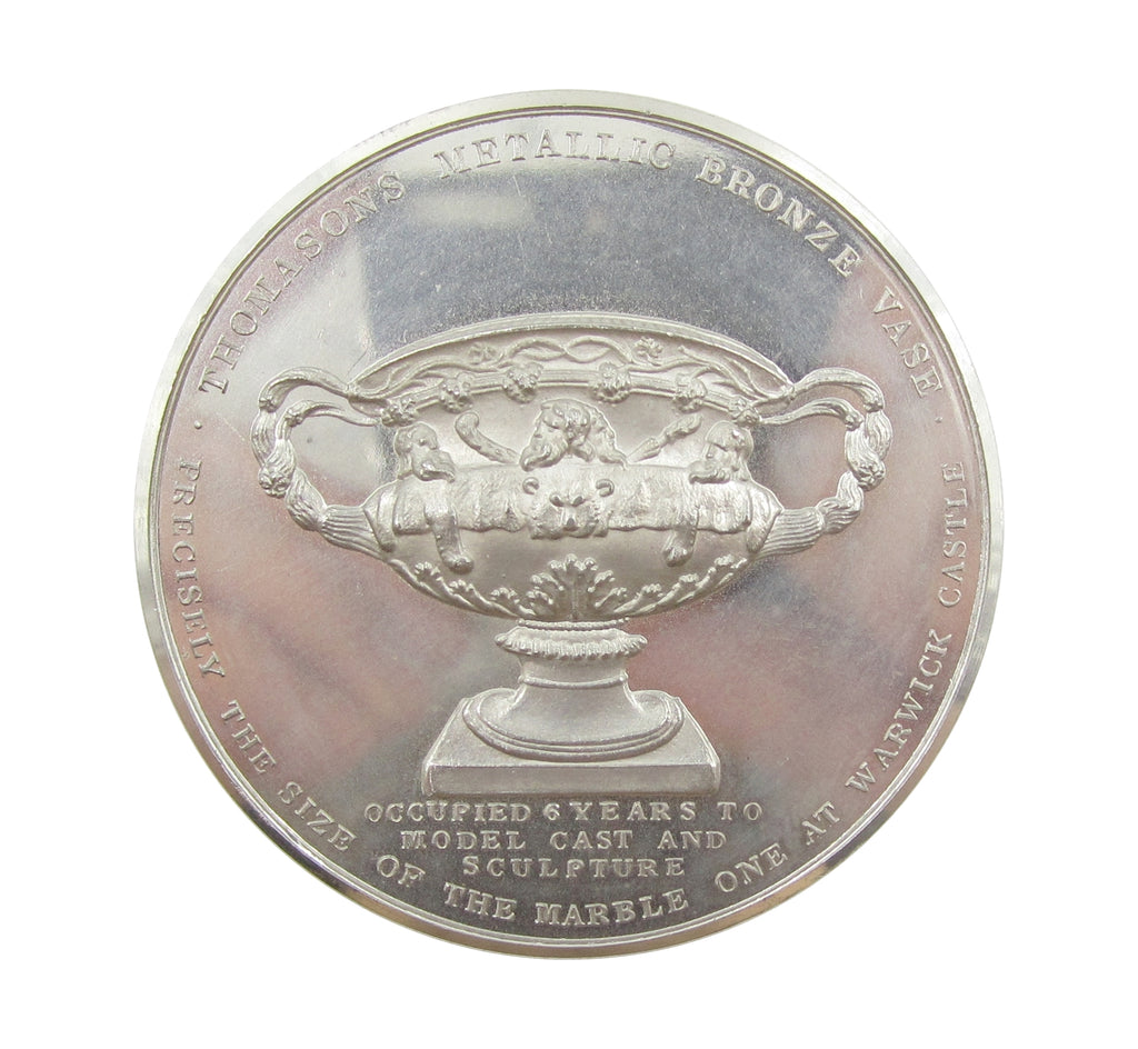 1829 Thomason's Medallic Vase 54mm White Metal Medal – Coopers Coins