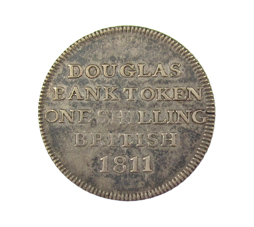 1811 Isle Of Man Douglas Bank Co Silver Shilling Token – Coopers Coins