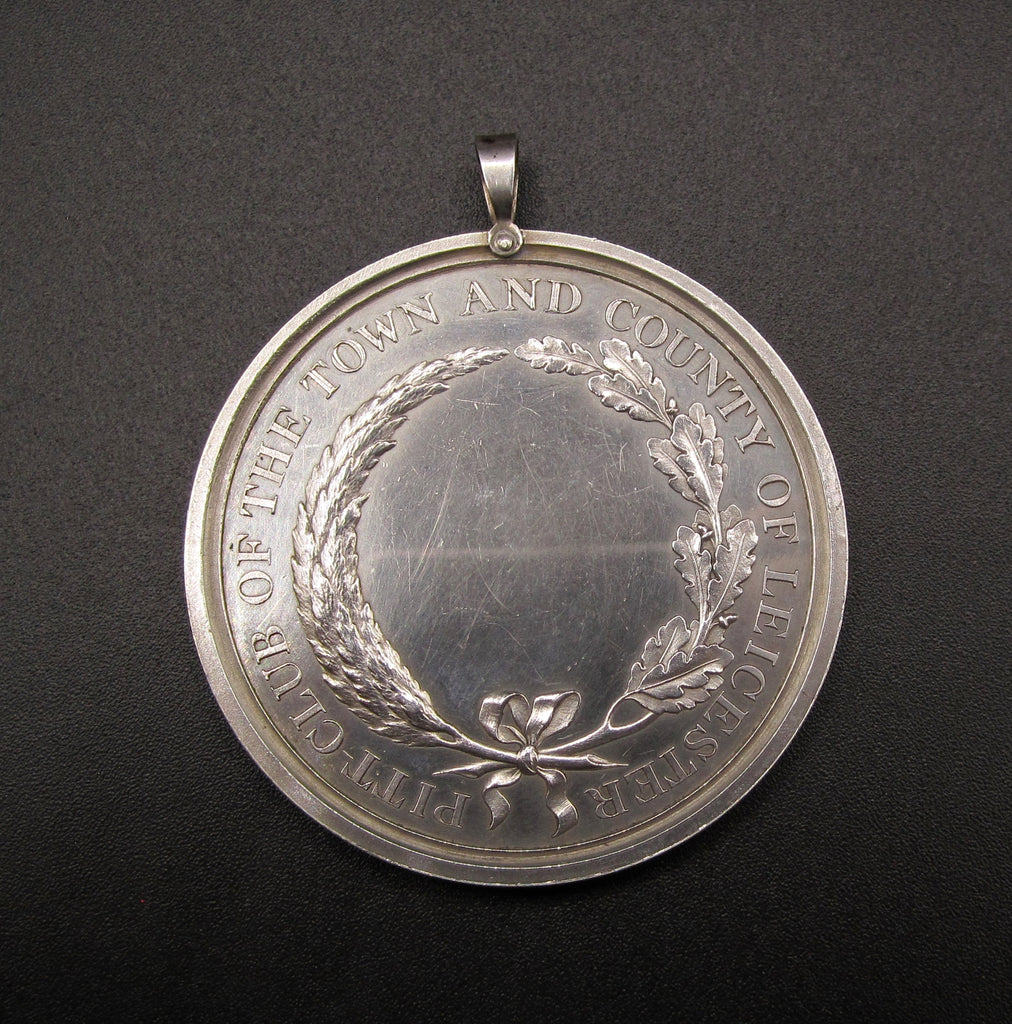 1814 Leicester Pitt Club 48mm Silver Medal - By Webb – Coopers Coins