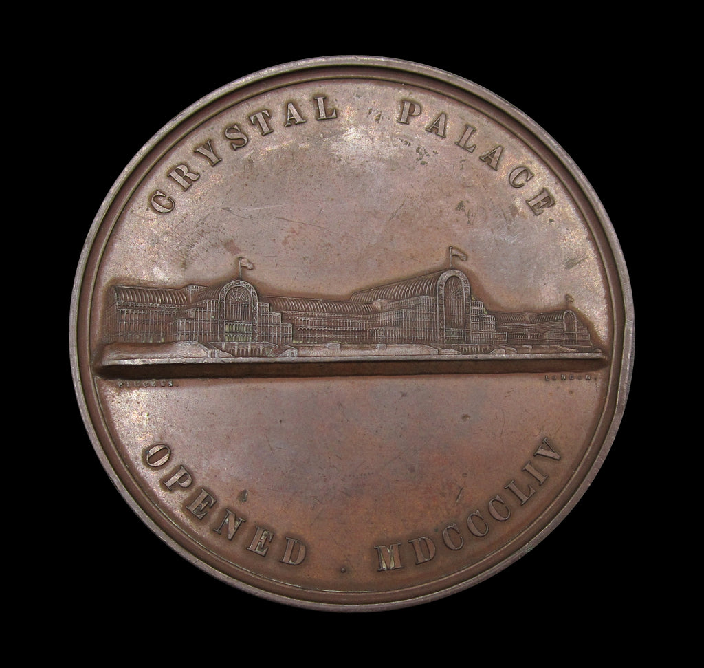 1854 Crystal Palace Exhibition 64mm Bronze Medal - By Pinches – Coopers ...