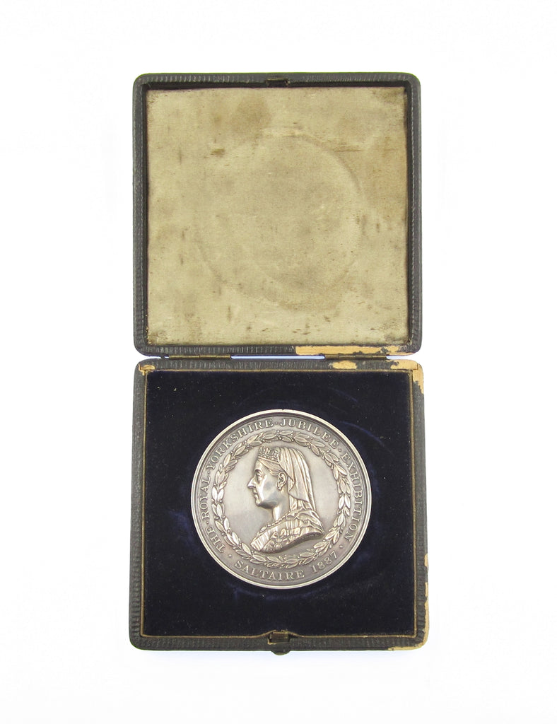 1887 Royal Yorkshire Jubilee Exhibition 57mm Silver Medal - By Moore ...