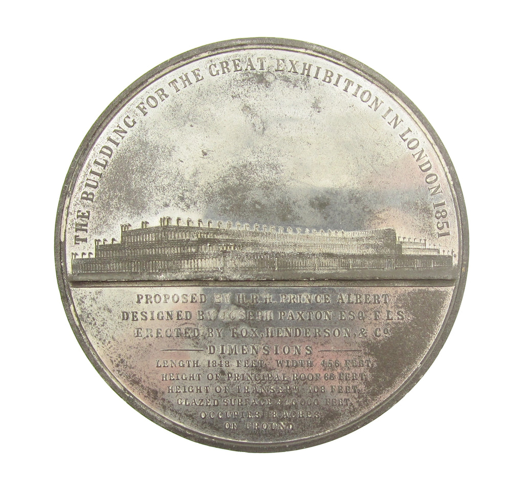 1851 Great Exhibition Prince Albert 74mm White Metal Medal - By Ottley ...
