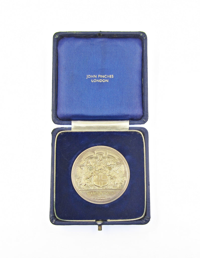 1972 New Stock Exchange Silver Brokers Pass Medal - Cased – Coopers Coins
