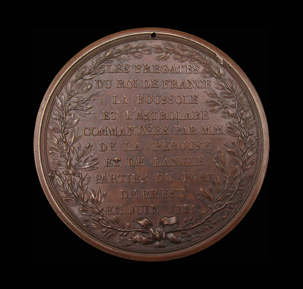 France 1785 Louis XVI Expedition of Frigates 60mm Medal - By Duvivier ...