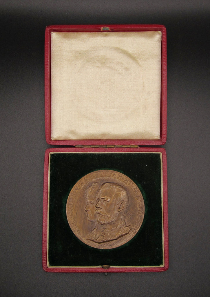 1911 George V Coronation 53mm Bronze Cased Medal - By Toft – Coopers Coins