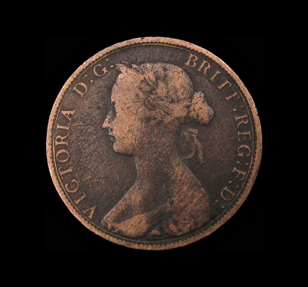 Victoria 1862 Halfpenny - Die Letter B - Fine – Coopers Coins