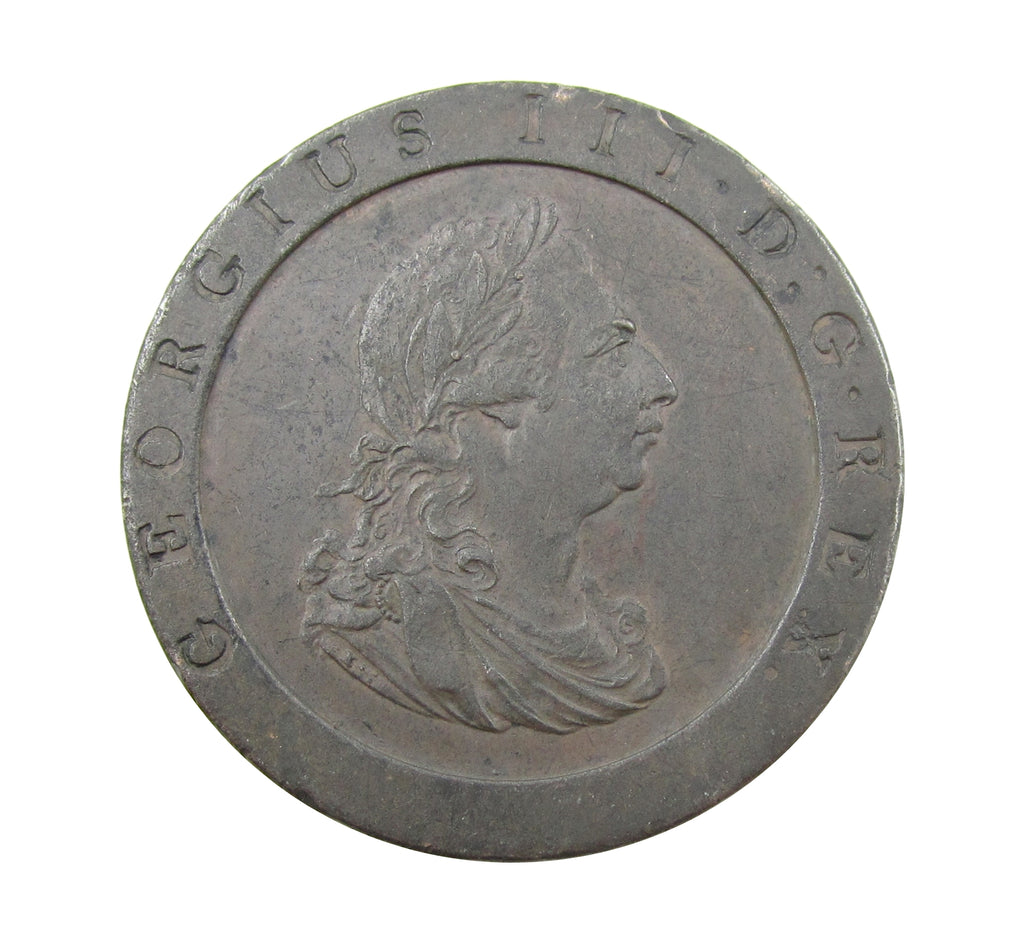 George III 1797 Cartwheel Penny - GVF – Coopers Coins