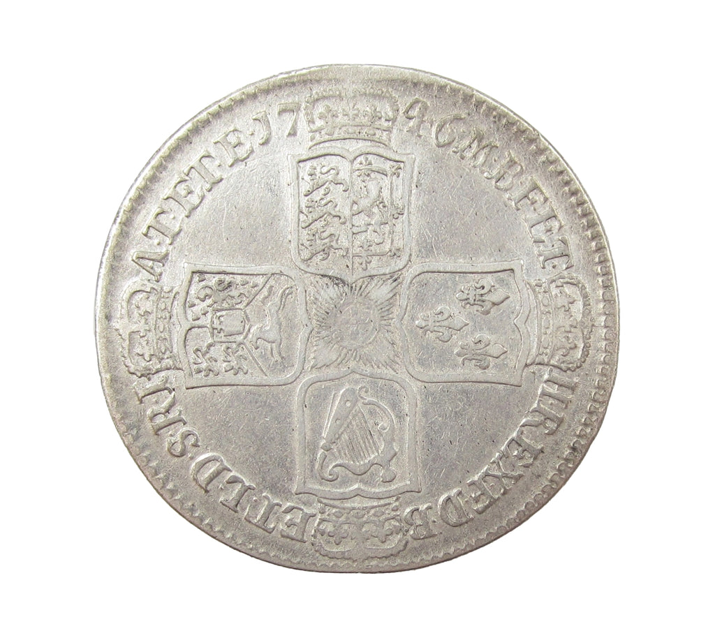 George II 1746 Halfcrown - LIMA - Fine – Coopers Coins