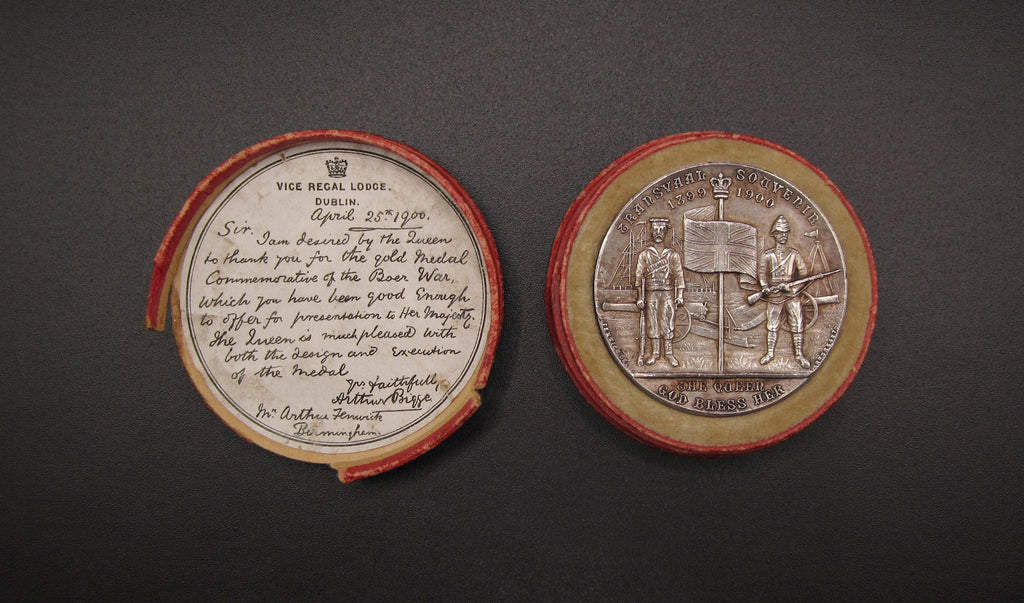 1900 South African War Transvaal Souvenir 38mm Medal - By Fenwick ...