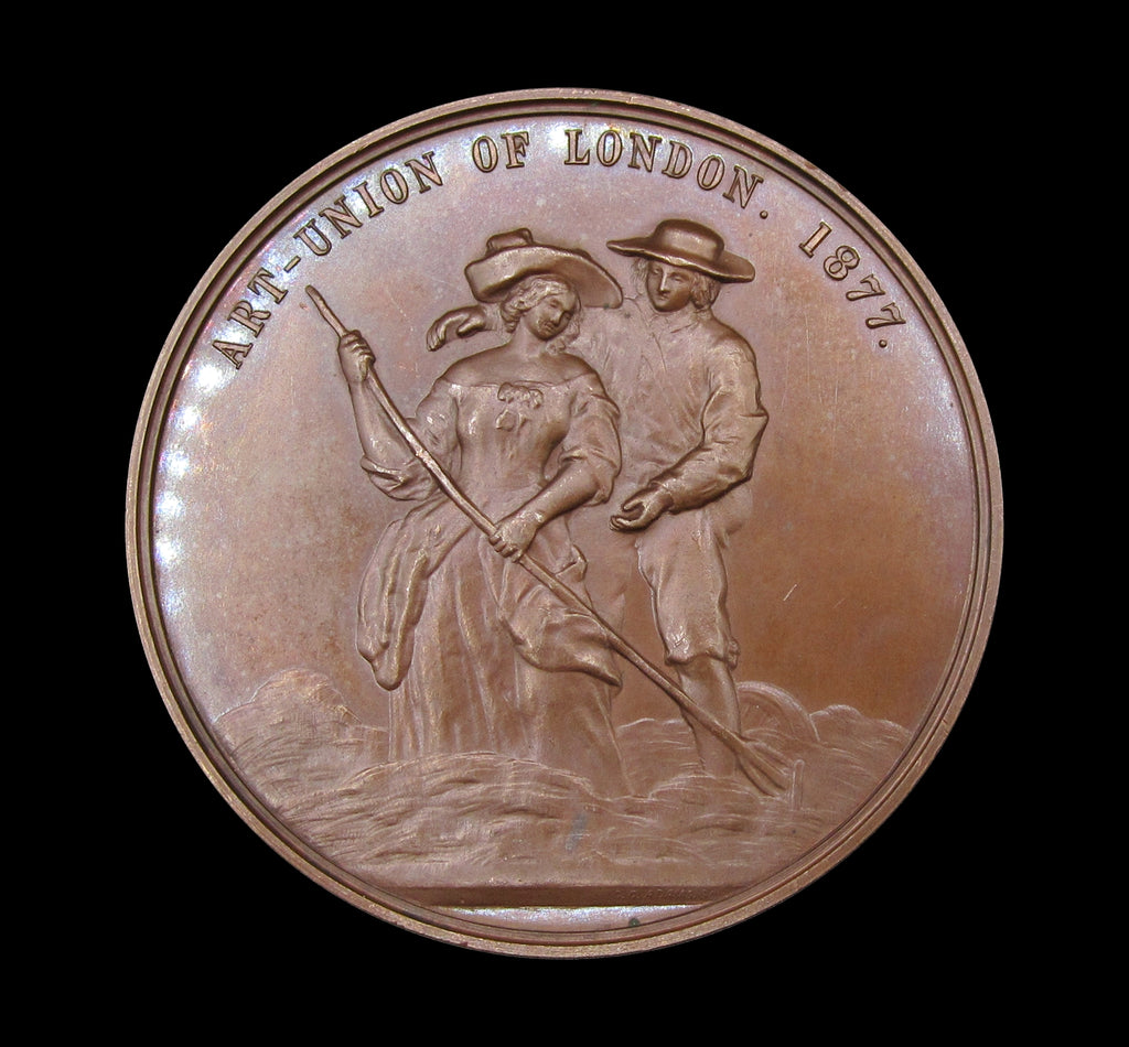 1877 William Mulready Art Union Of London 56mm Medal - By Adams ...