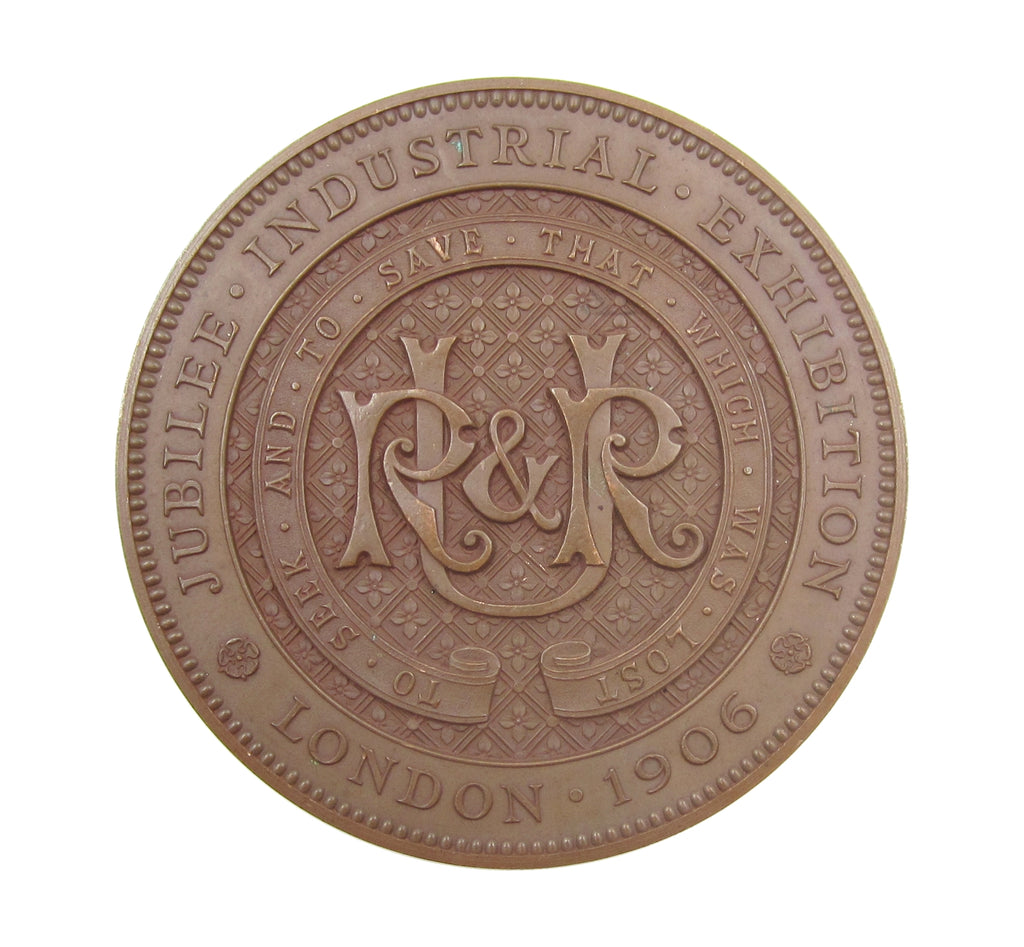 1906 Jubilee Industrial Exhibition London 57mm Medal - By Wyon ...