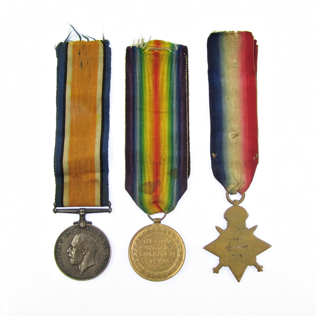 WWI Medal Trio - 1914-15 Star, British War & Victory Medal – Coopers Coins