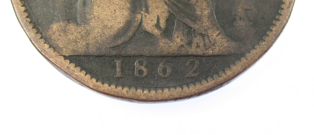 Victoria 1862 Penny - 8/6 In Date - Fair – Coopers Coins