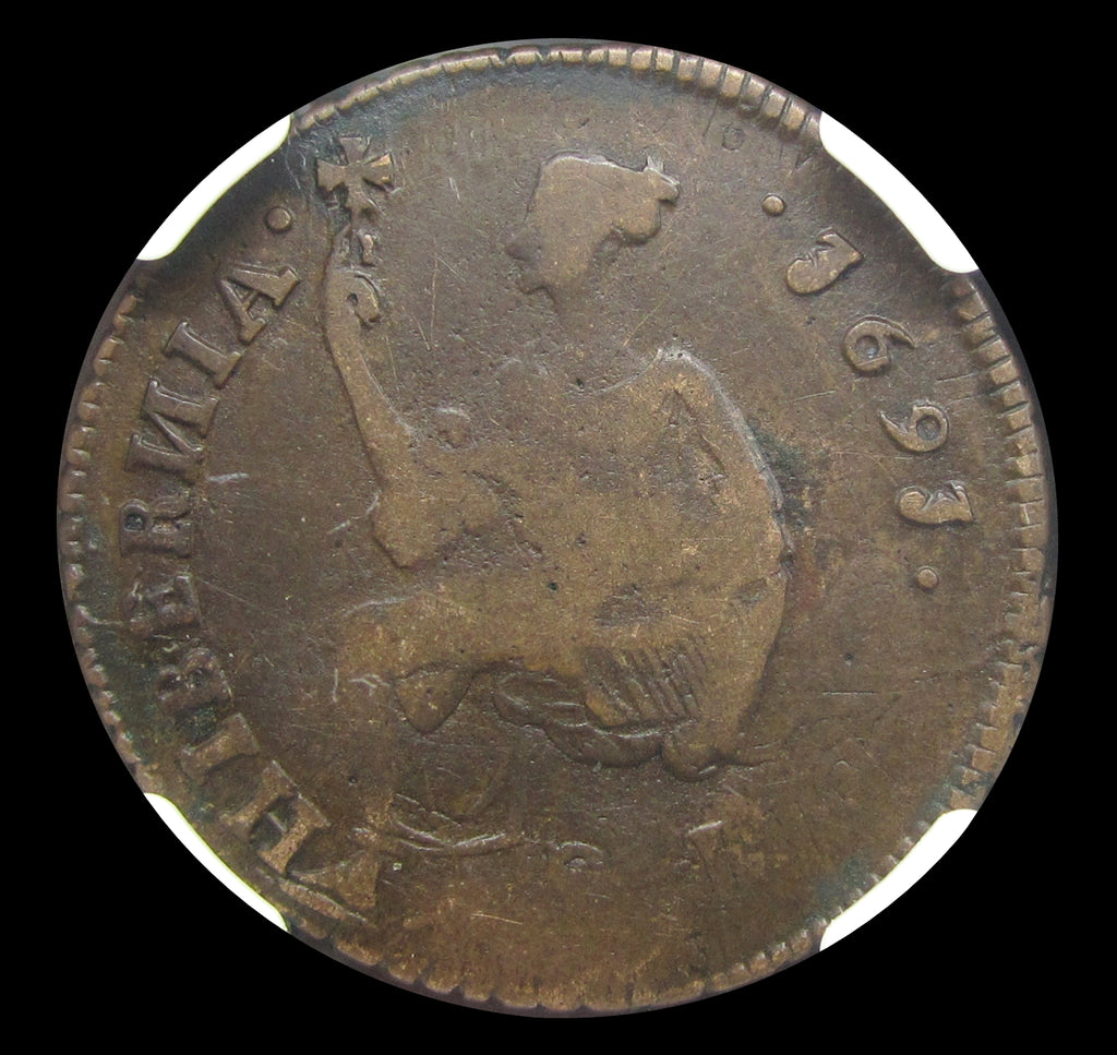 Ireland James II 1691 Limerick Halfpenny - NGC F12 – Coopers Coins