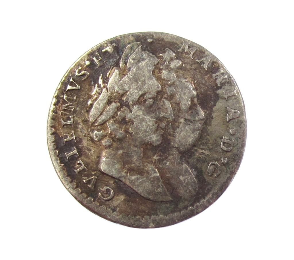 William & Mary 1691 Maundy Twopence - Fine – Coopers Coins
