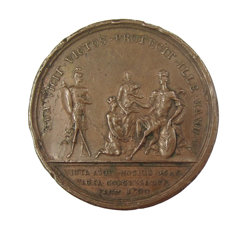 Russia 1700 Peter The Great Treaty Of Karlowitz 48mm Medal – Coopers Coins