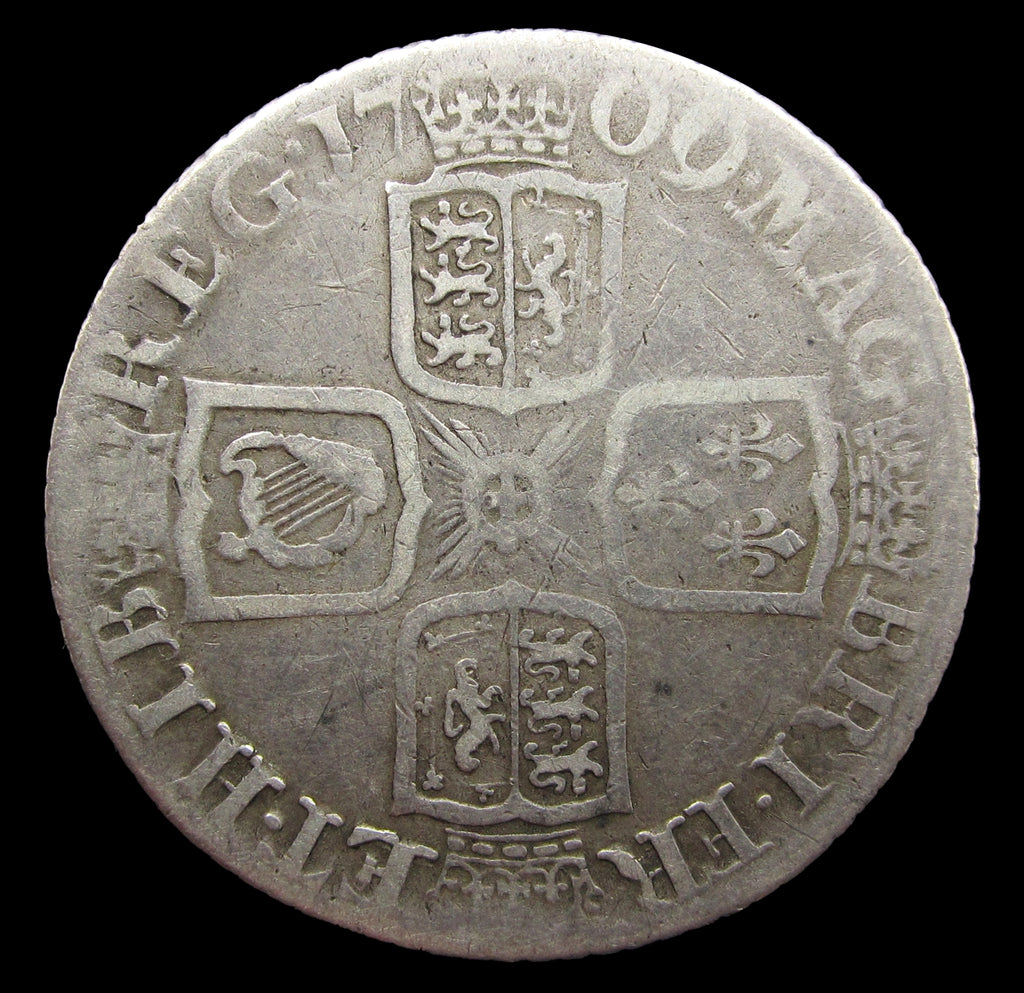 Anne 1709 Shilling - Fine – Coopers Coins