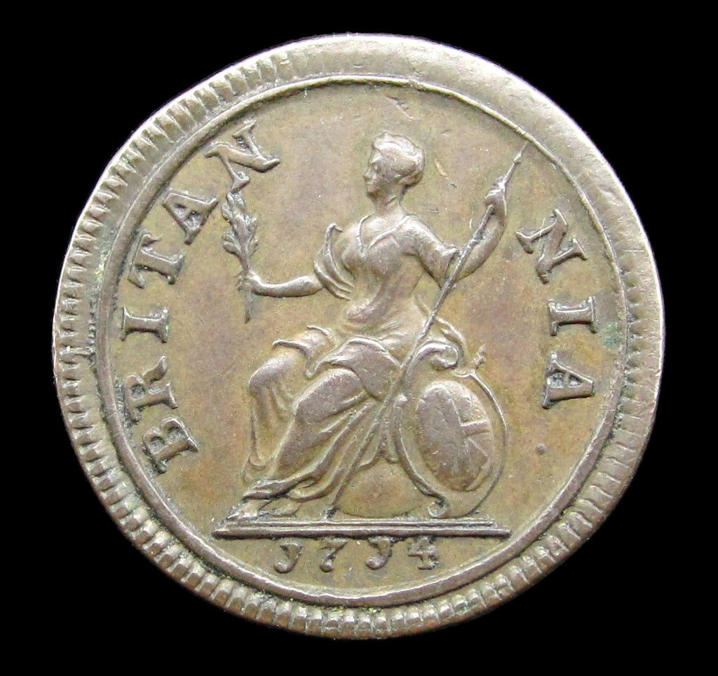 Anne 1714 Pattern Farthing - NEF – Coopers Coins