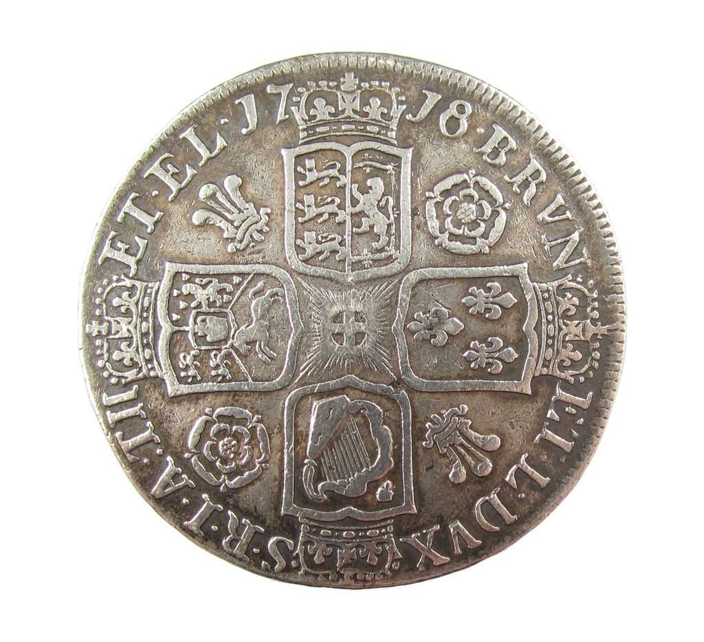 George I 1718/6 Crown - Fine – Coopers Coins