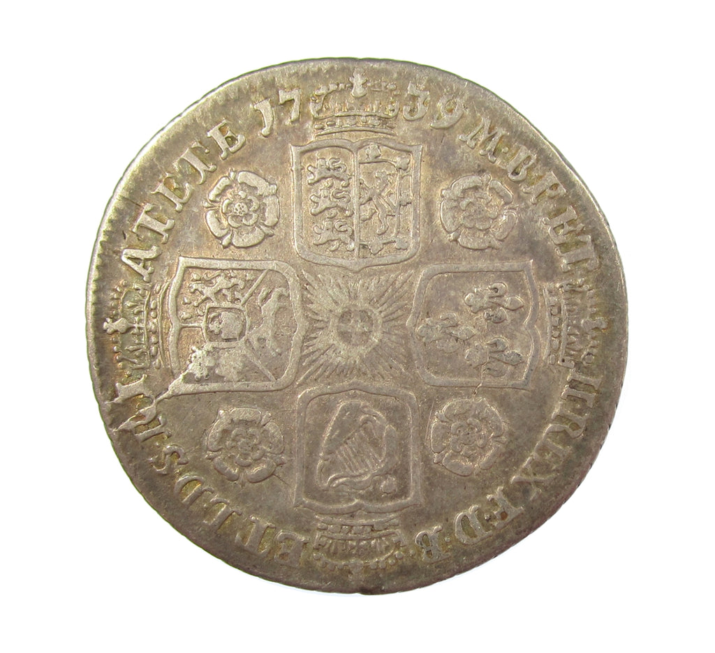 George II 1739 Shilling - Fine – Coopers Coins