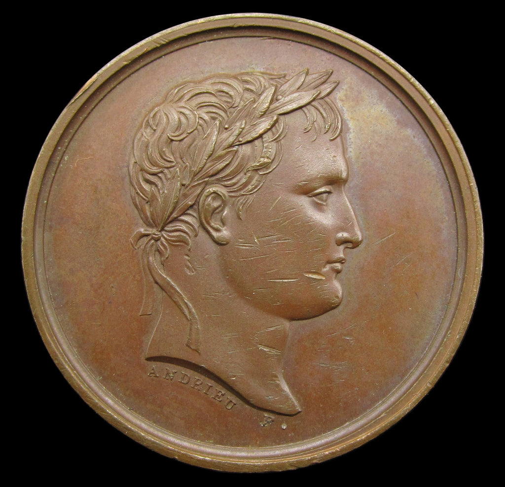 France 1804 Napoleon Louvre Museum 34mm Medal - By Andrieu – Coopers Coins