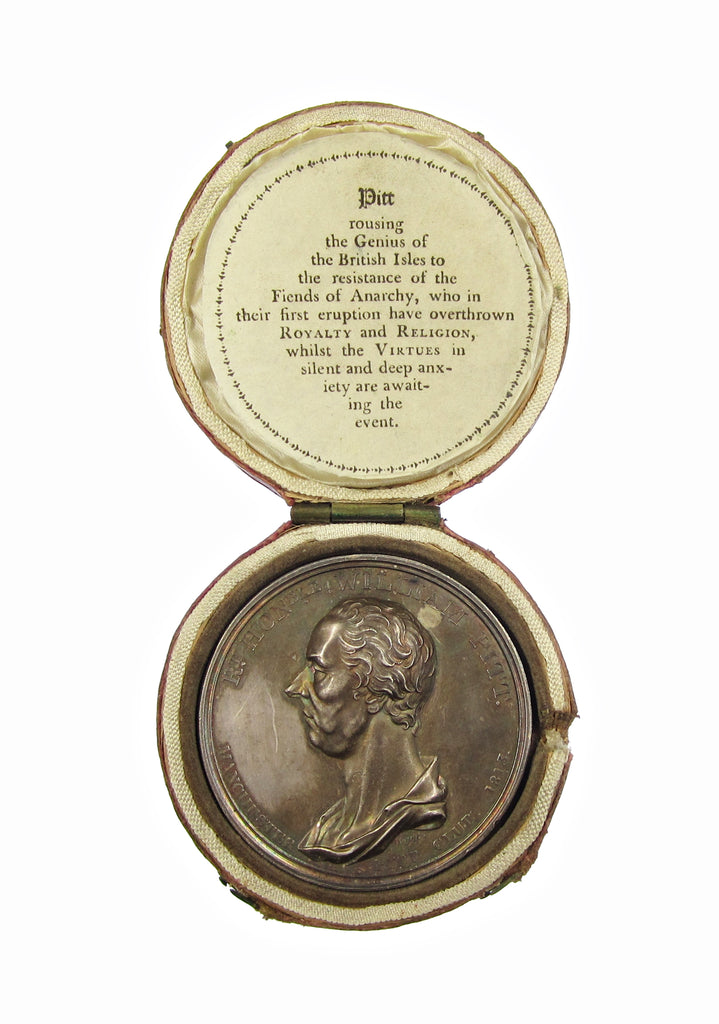 1813 Manchester Pitt Club 50mm Silver Medal - By Wyon – Coopers Coins
